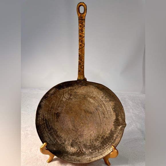 Unknown | Kitchen | Rare Antique Primitive Hand Forged Copper Wok Pan ...